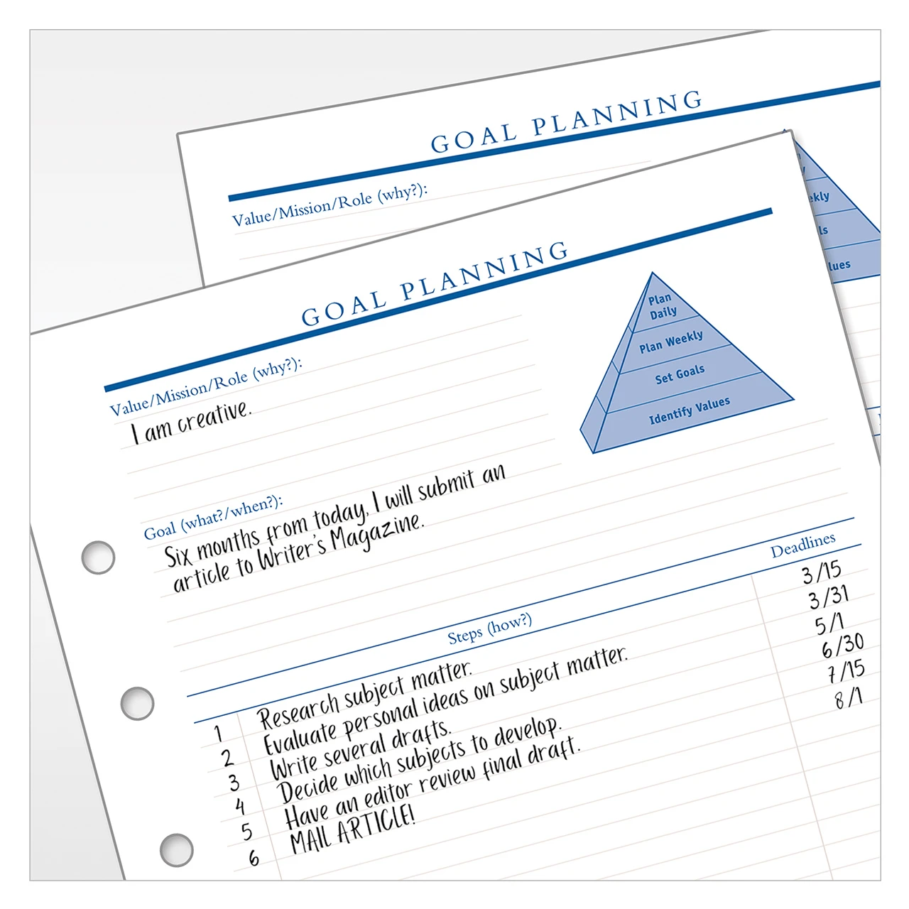 Goal Planning Forms - Franklin Planner