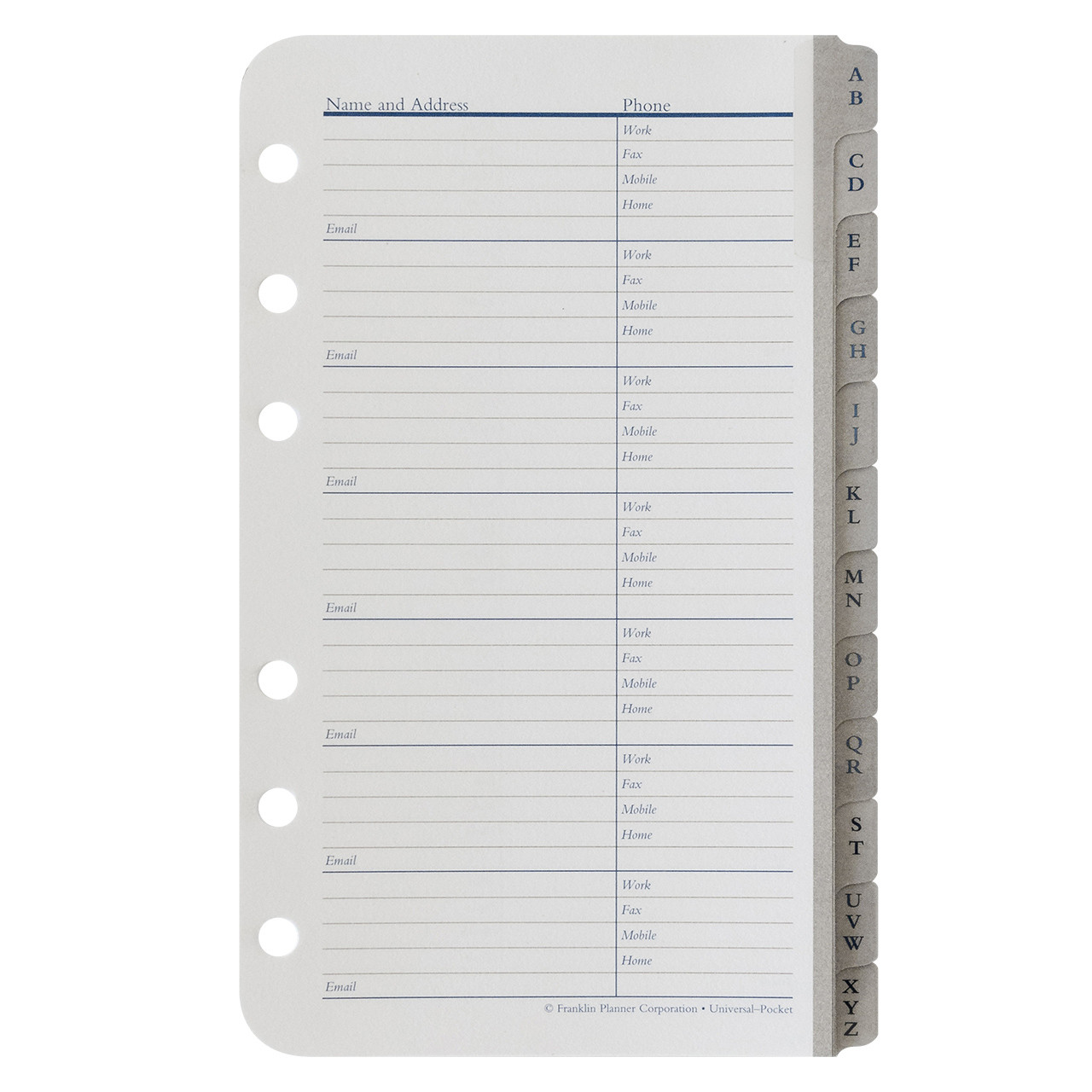Planning Accessories - other - Forms & Tabs - Tabs - Franklin Planner