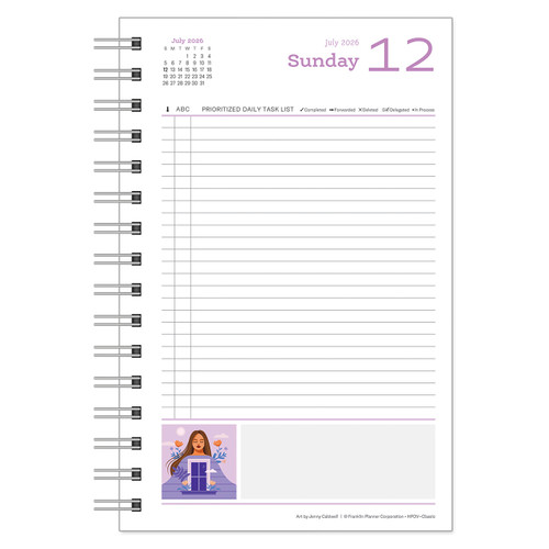 Her Point of View Six Month Wire-bound Planning Notebook - Franklin Planner