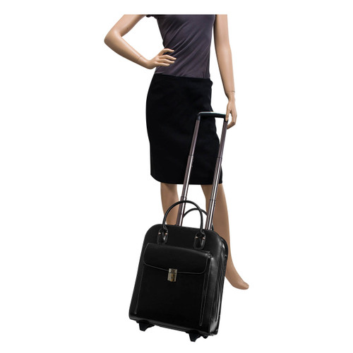 Uptown Vertical Wheeled Ladies' Briefcase - Franklin Planner