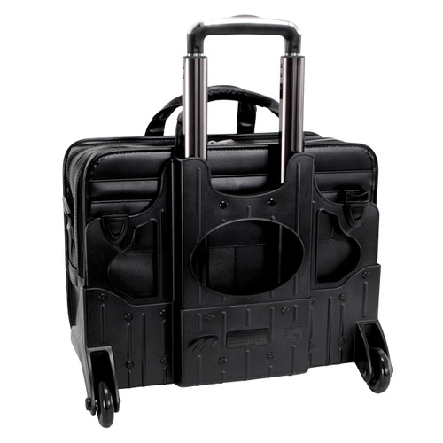Clinton Leather Detachable Wheeled Laptop Case