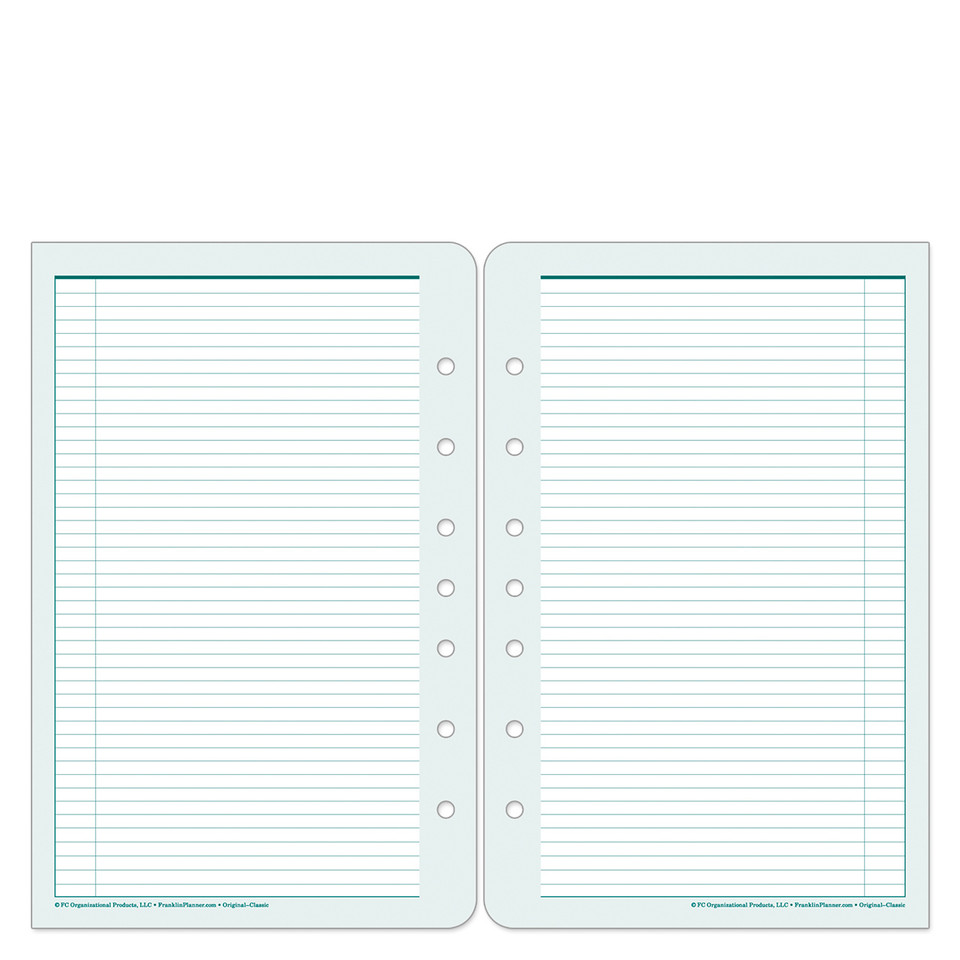 Planning Accessories - other - Forms & Tabs - Blank & Lined Pages ...