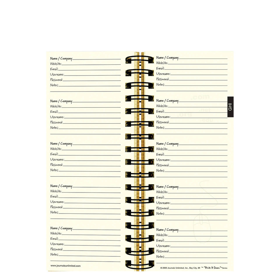 Password Journal - Franklin Planner