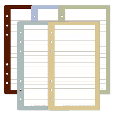 Color Wide Lined Pages - Franklin Planner