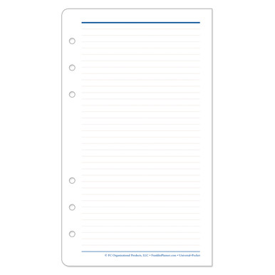 Lined Pages - Franklin Planner