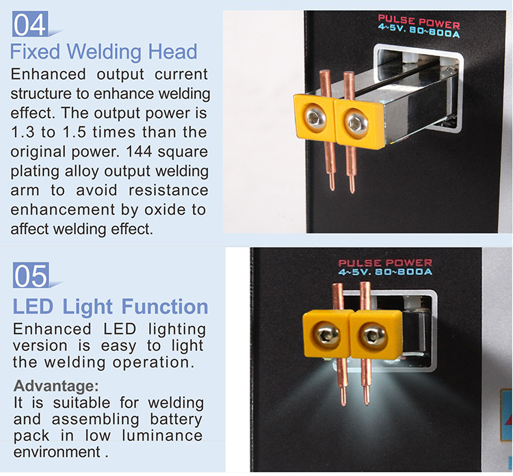 SUNKKO 737G S737G Double Digital Double Pulse Small Battery Welding ...