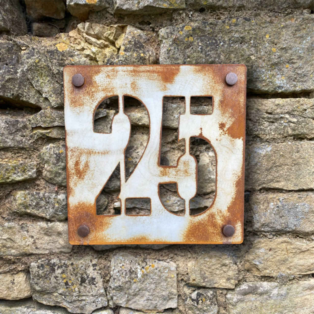 Corten Steel Signs - Corten Steel House Signs - Corten Steel House ...