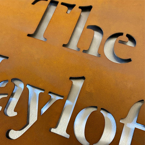 Square Double Layer Steel Business Sign - (SM/MED/LARGE)