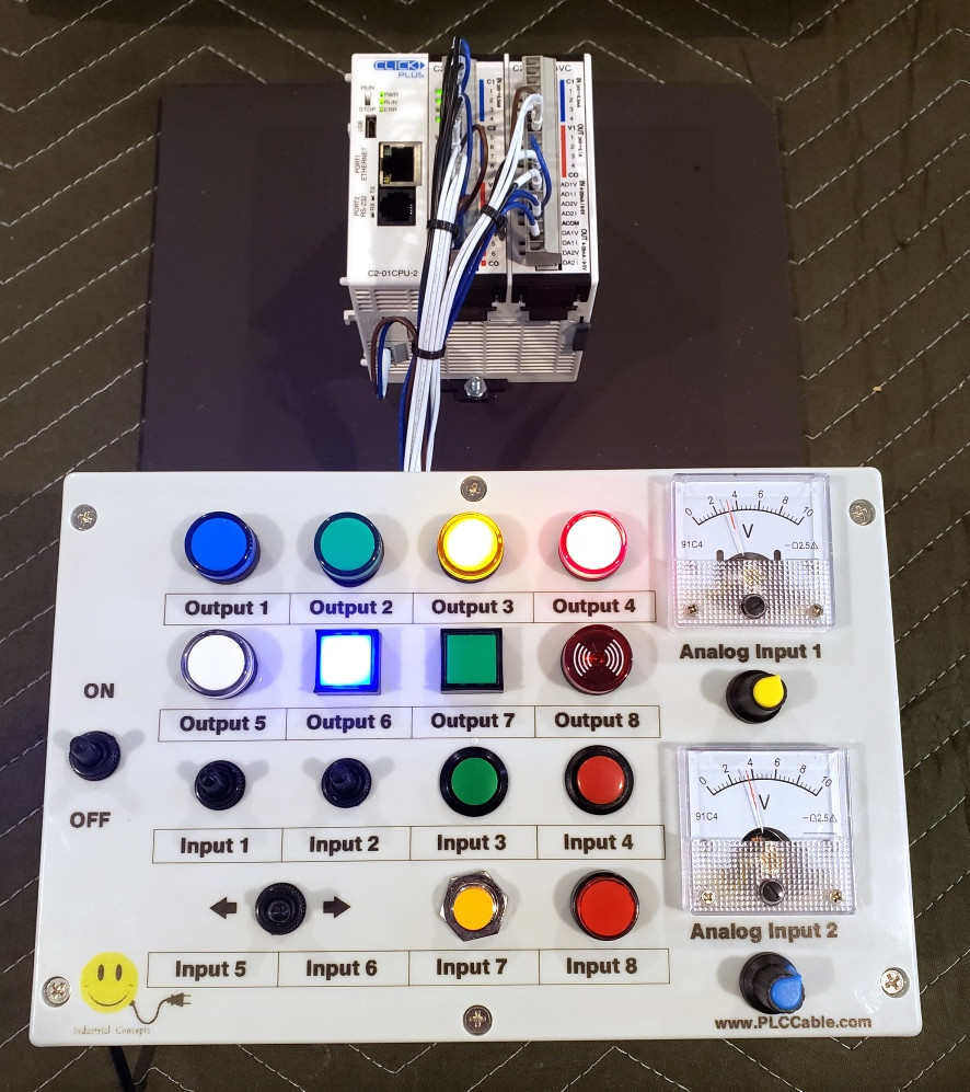 PLC Cables Inc, Deluxe PLC Trainer for Automation Direct Click Plus ...
