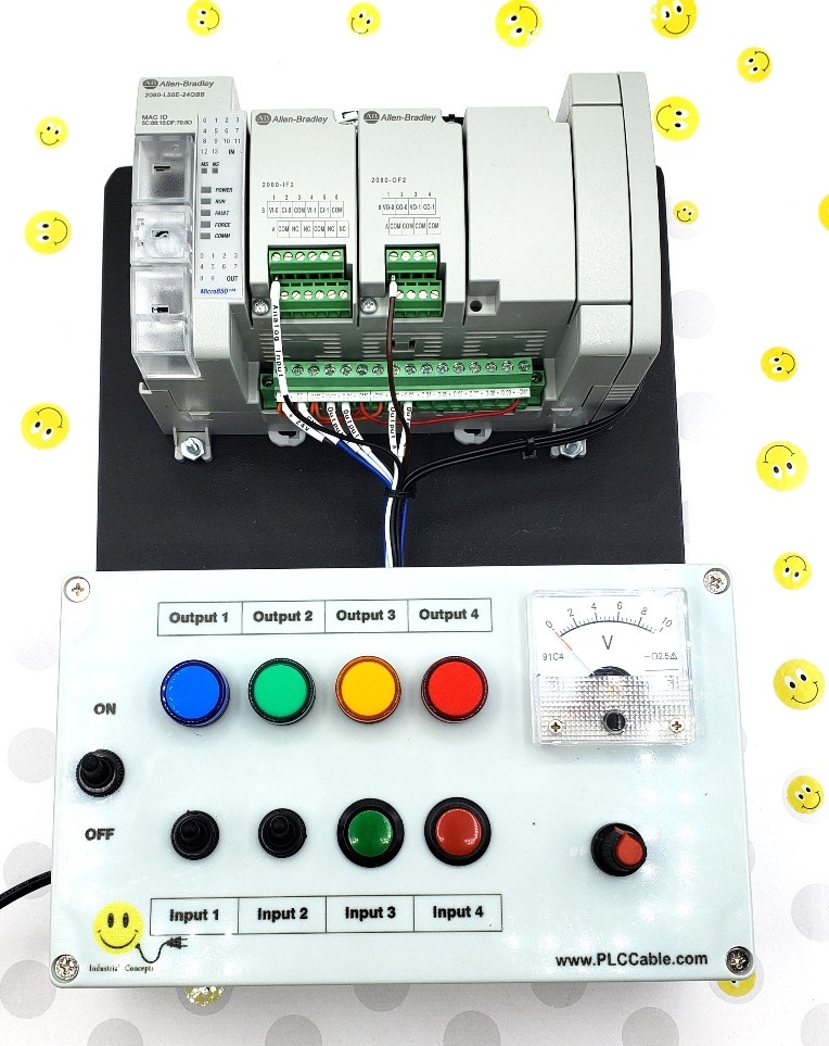 Allen Bradley Micro850 2080-L50E-24QBB Programmable CCW PLC Trainer ...