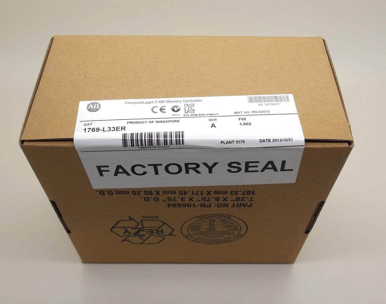 Allen Bradley 1769-L33ER /A CompactLogix Ethernet Processor - PLCCable ...