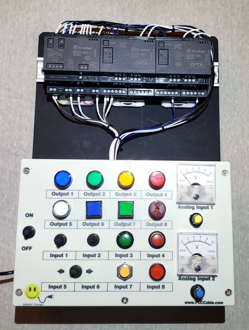 Deluxe Arduino IDE OPTA PLC Trainer Pro Industrial IoT Ethernet WiFi ...