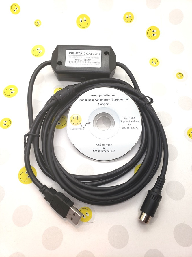 Omron USB-R7A-CCA002P2 Series R7D-AP Servo Drive USB Cable - PLCCable ...
