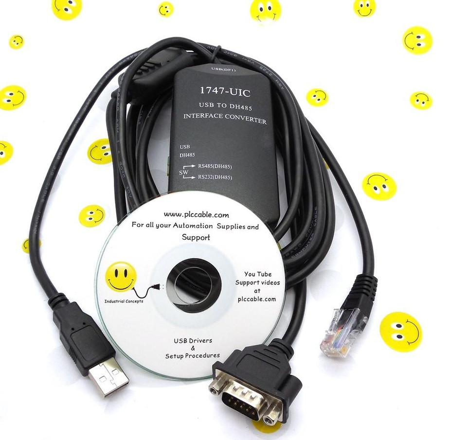 Allen Bradley 1747-UIC USB to DH485 PLC Programming Cable - PLCCable ...