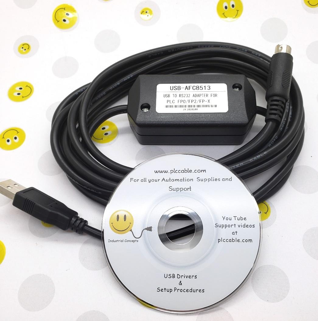 PLC Programming Cable USB-AFC8513 for Nais/Panasonic/Matsushita ...