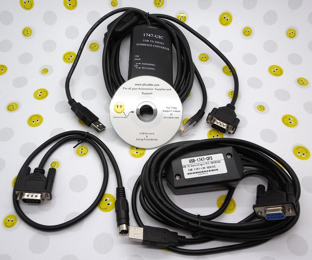 Allen Bradley 1747-UIC USB 1747-CP3 1761-CBL-PM02 1756-CP3 Programming ...