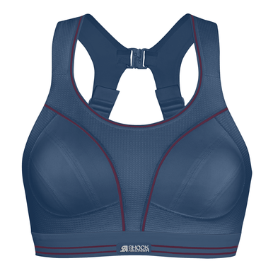Ultimate Run Bra Cranberry Splash/Winter Blue | Sports Bras | Shock ...