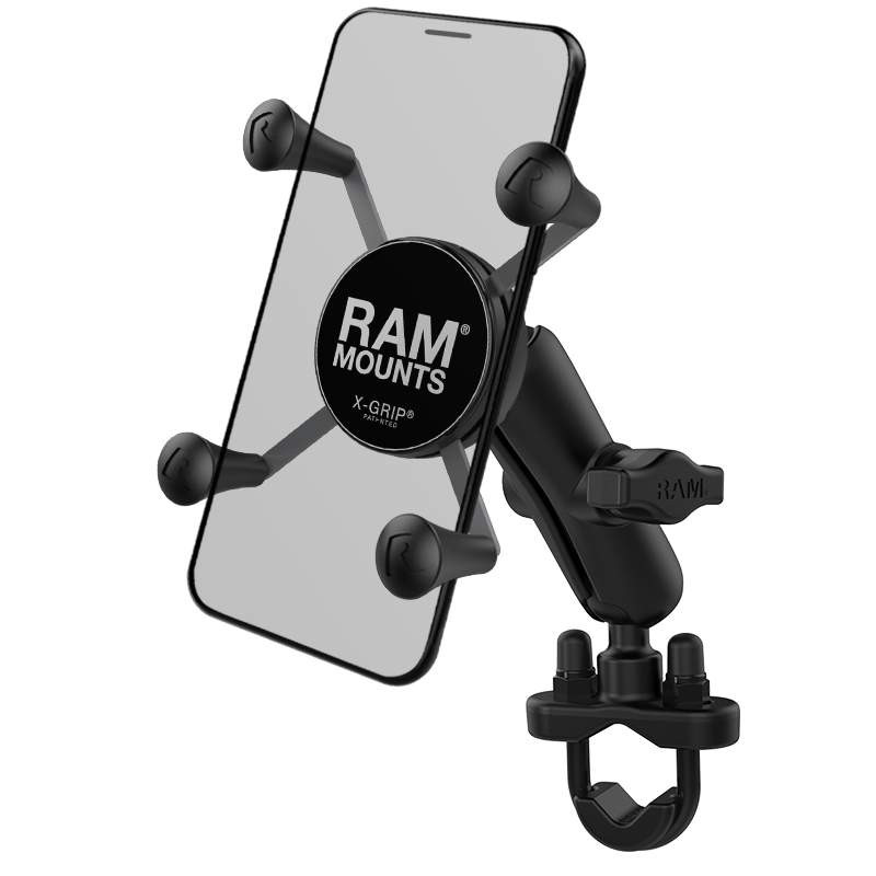 RAM Handlebar Rail Mount with Universal X-Grip Cell/Phone Cradle ...