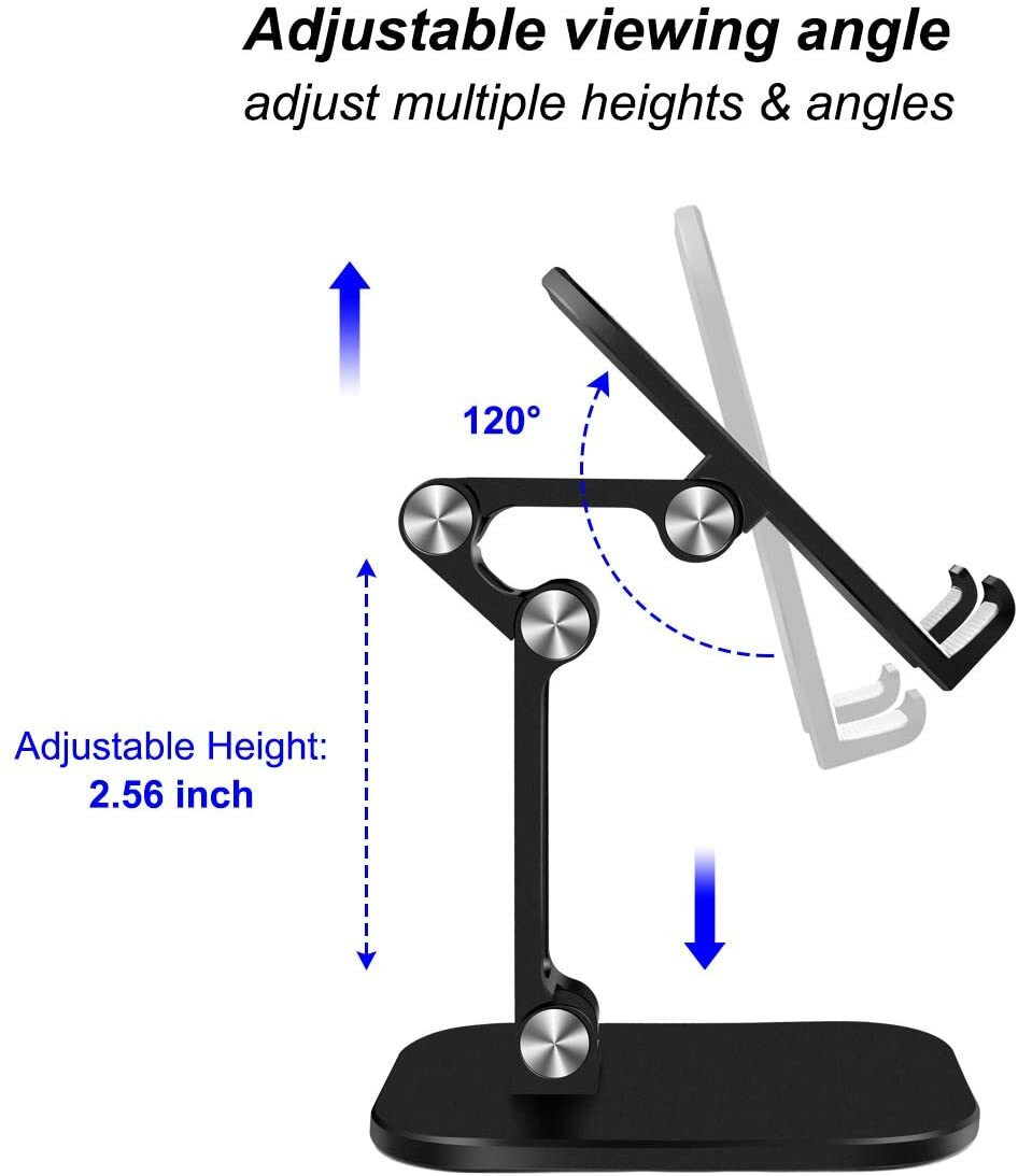 StylePro Adjustable Phone and Tablet Stand - Black - Maximise Technology