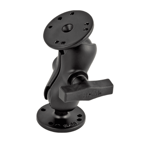 RAM Short Double Socket Arm with 2 Ball Round Mounts - Maximise Technology
