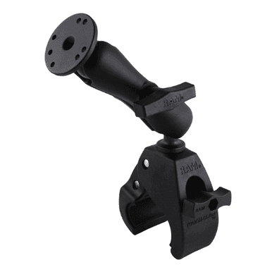 RAM® Tough-Claw™ Large Clamp Double Ball Mount with Round Plate ...