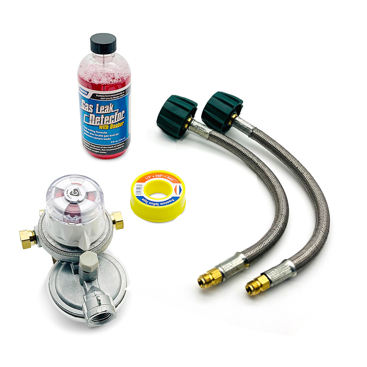 Two-Tank Regulator Replacement Kit with Pigtails