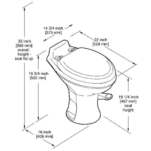 Dometic 320 Toilet with Hand Spray