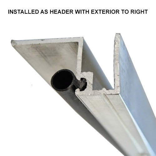 Jalousie Window Header or Sill Section