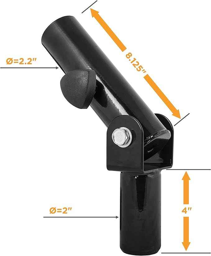 Plate Post Insert Attachment, Fits 2 Inch Bars