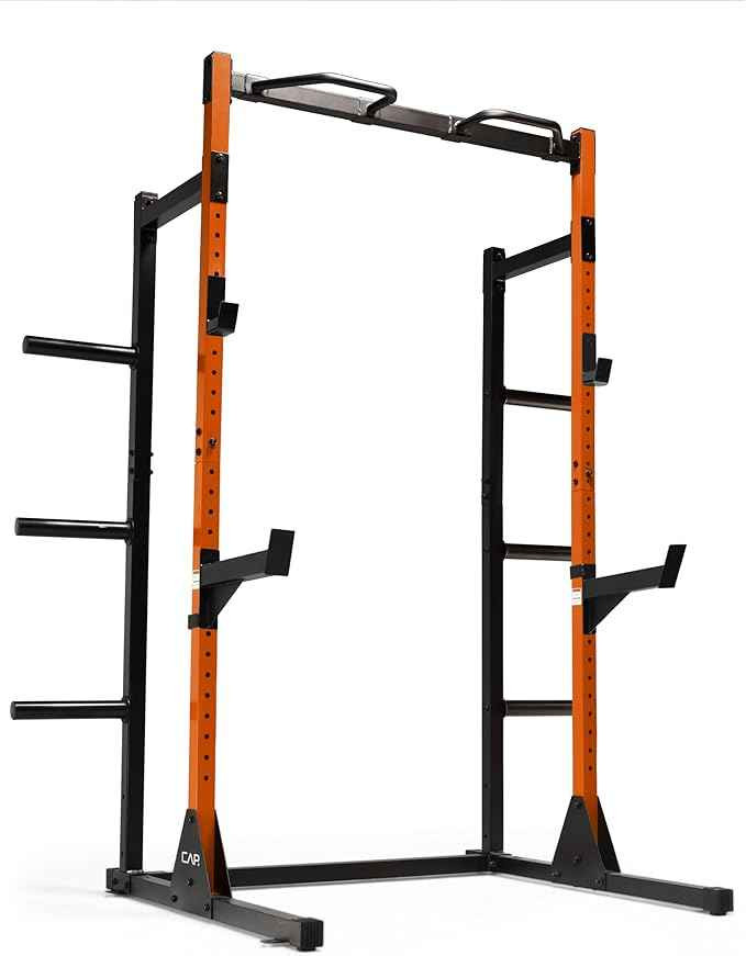 Cap Barbell Power Rack with Pull Up Bar & Attachments