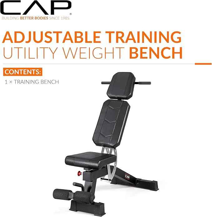 CAP Barbell Adjustable Training Utility Weight Bench