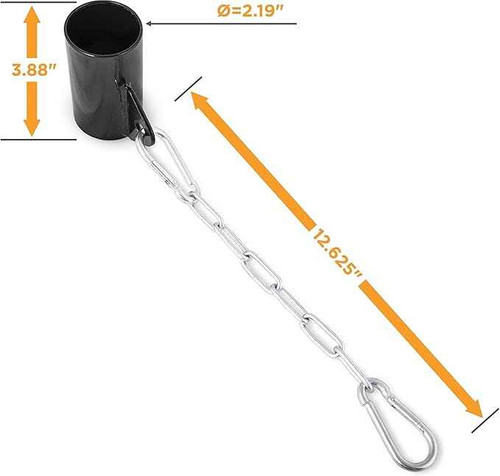 Eyelet with Chain Attachment, Fits 2 Inch Bars - WF Athletic Supply