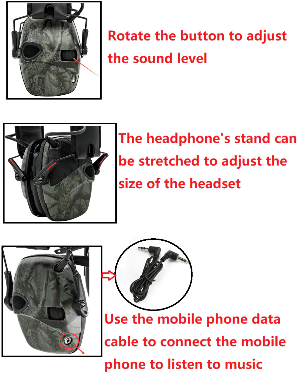 Tactical Hunting / Shooting Electronic Earphones - The Relentless Patriots