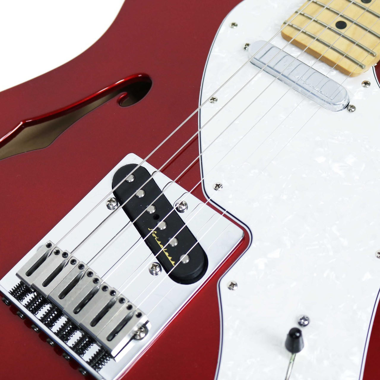 Fender Deluxe Telecaster Thinline Maple - Candy Apple Red | Cream City ...
