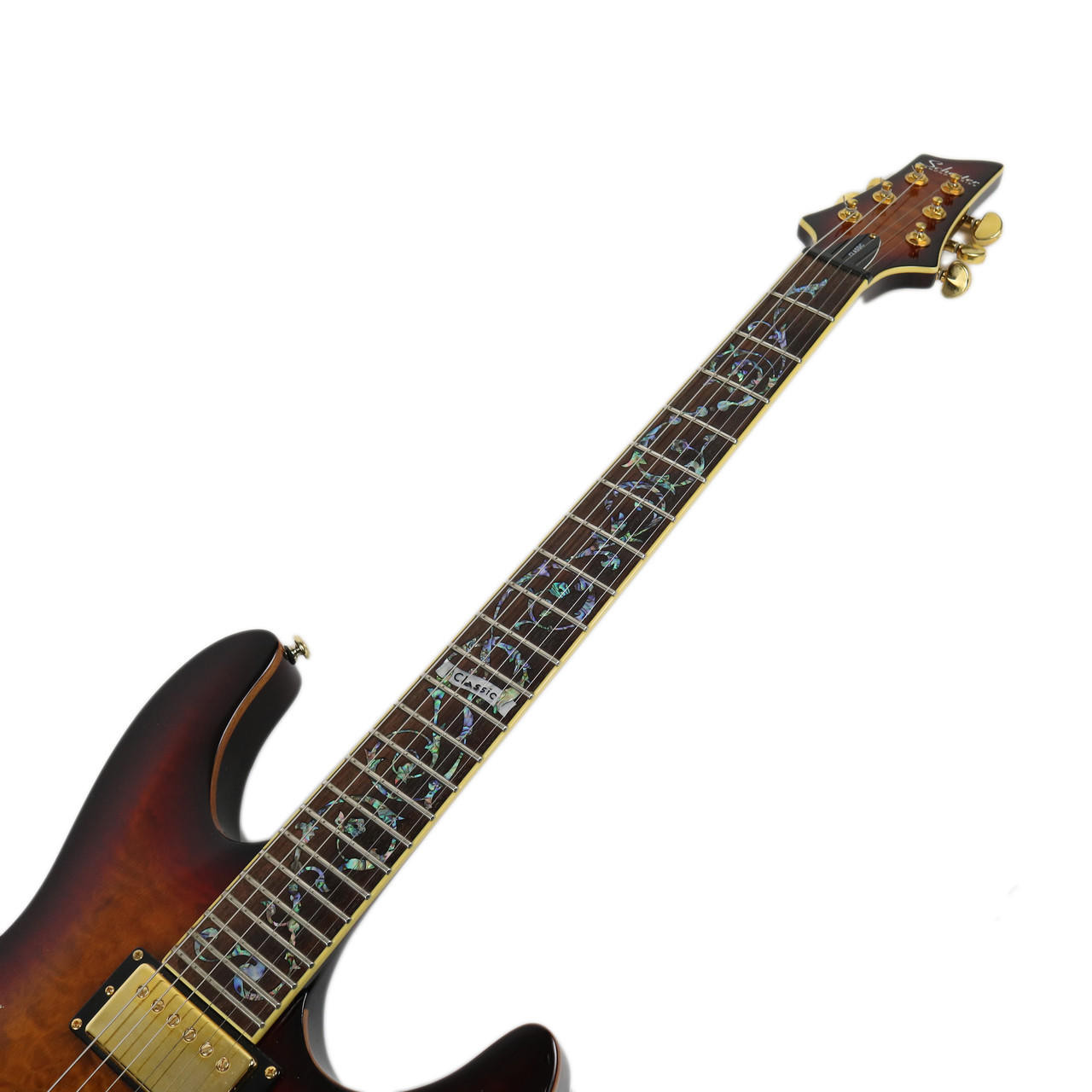 2006 Schecter C-1 Classic Antique Sunburst with Vine of Life Inlay ...