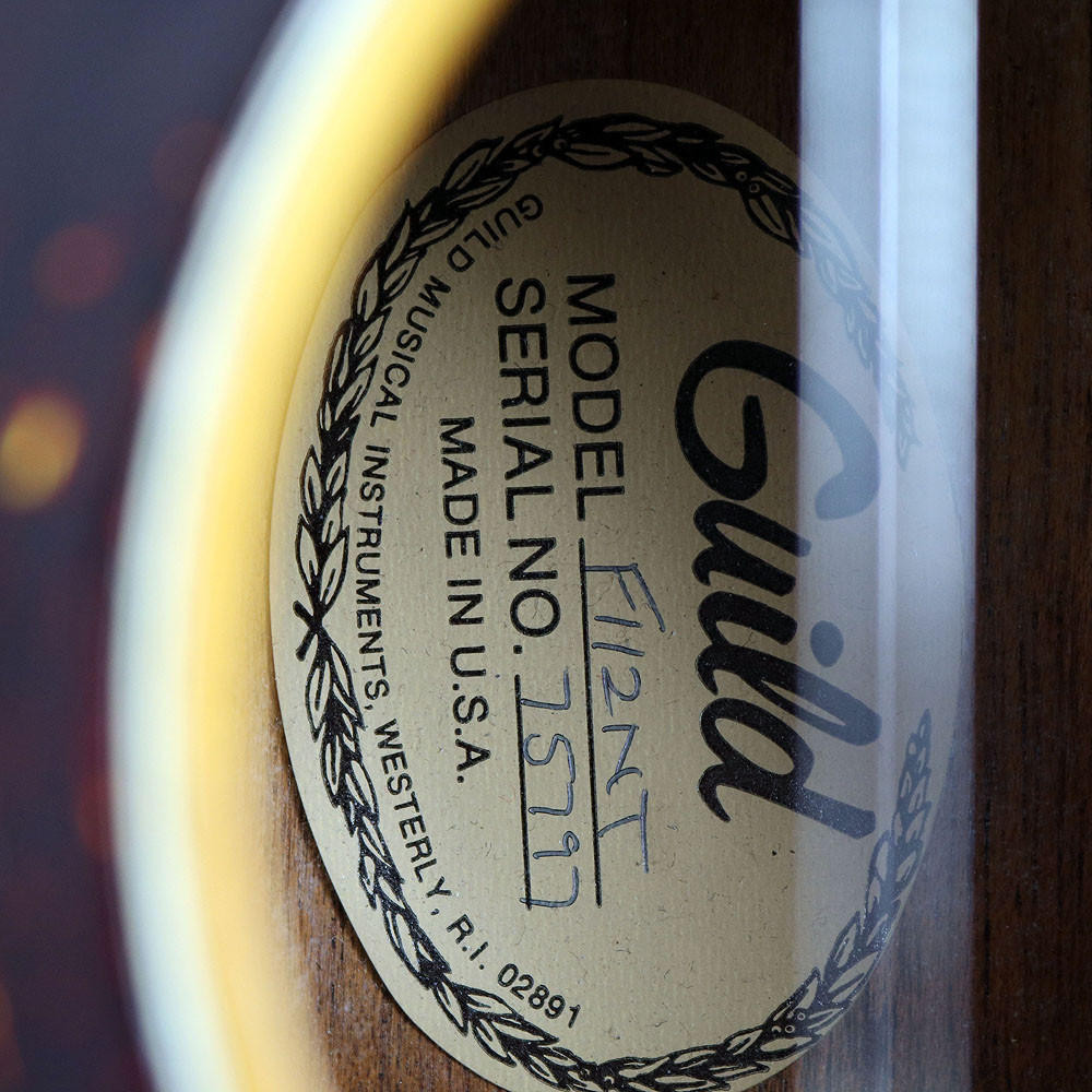 Vintage 1973 Guild F112 Lefty 12-String Acoustic Guitar Natural Finish ...