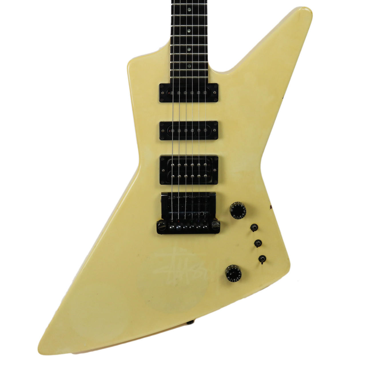 Vintage 1985 Gibson Explorer Alpine White Finish | Cream City Music