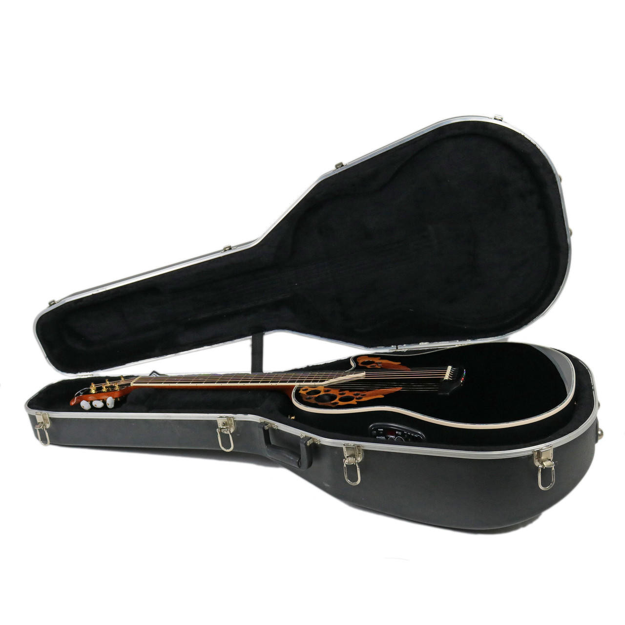 2008 Ovation C2078LX Custom Elite LX Acoustic Electric Guitar Black ...