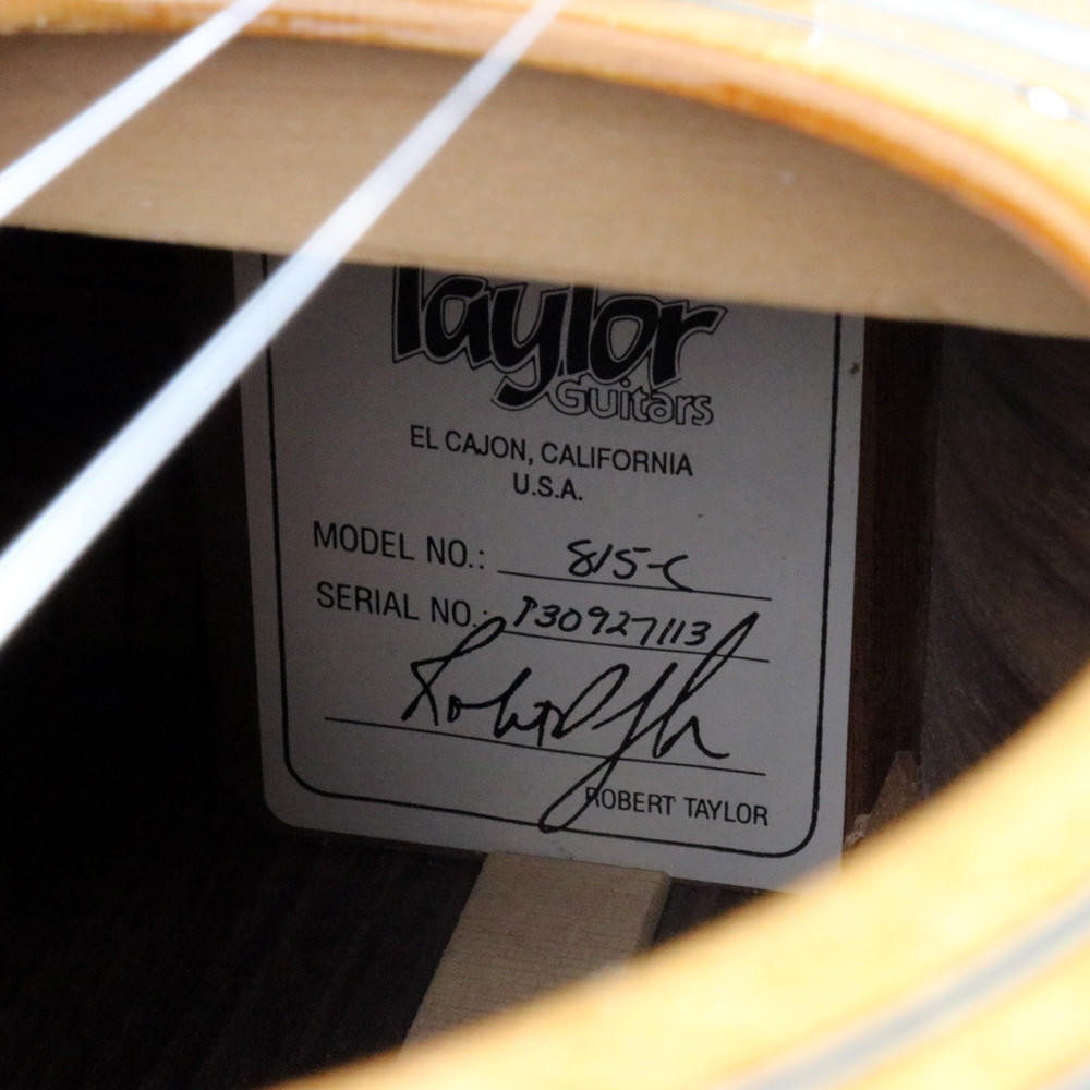 1993 Taylor 815C Jumbo Cutaway Acoustic Guitar Natural Finish | Cream ...
