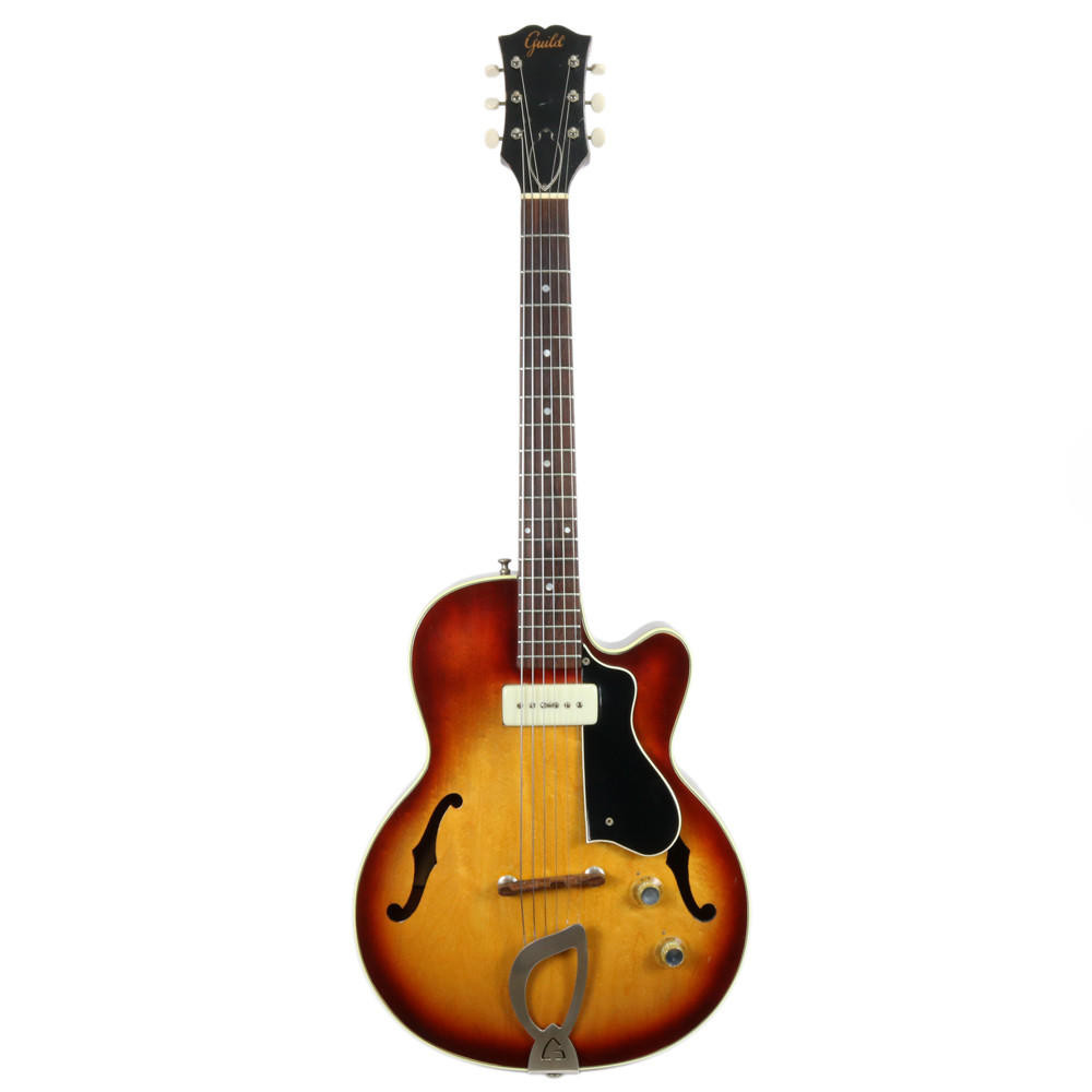 Vintage 1960 Guild M-65 Freshman 3/4 Electric Guitar Sunburst | Cream ...