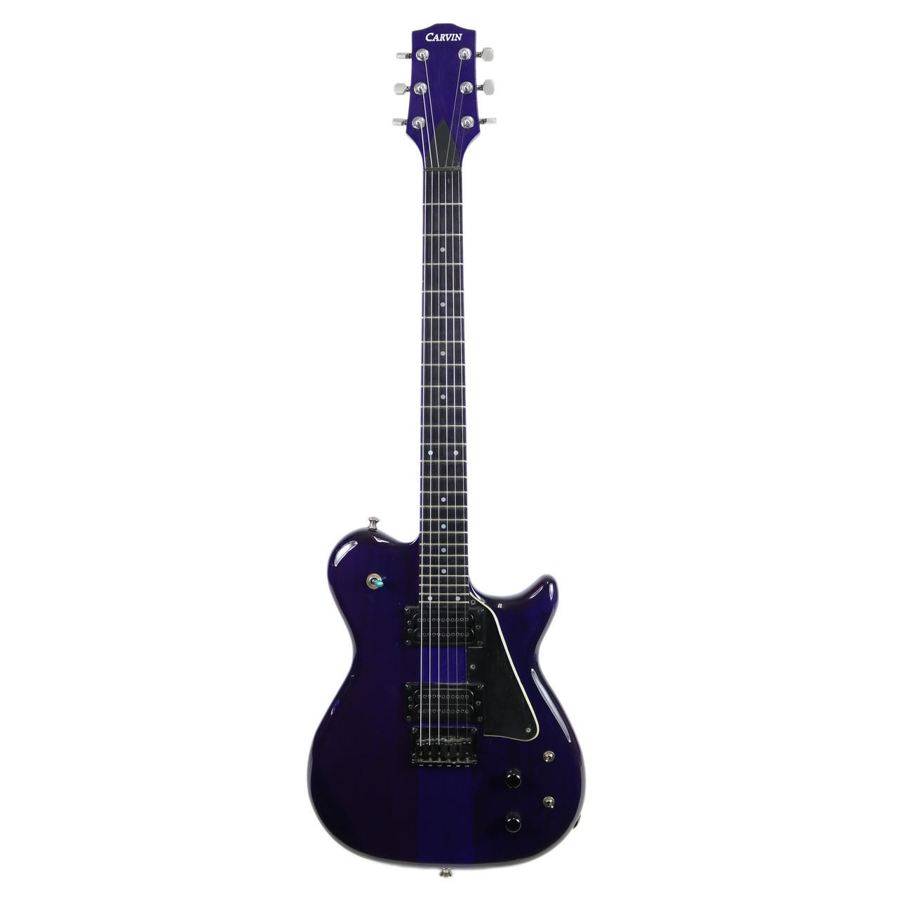 Used USA Carvin SC90 Solid Body Electric Guitar Purple Finish | Cream ...
