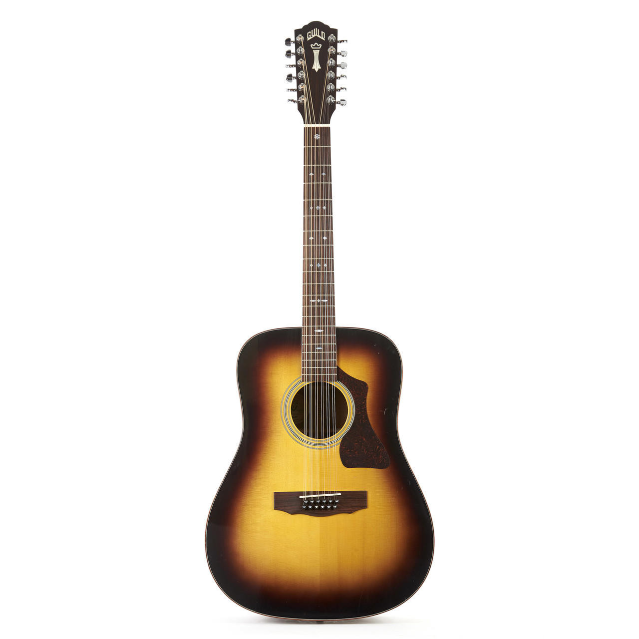 Used Guild GAD-212ATB 12 String Acoustic Guitar Vintage Sunburst Finish ...