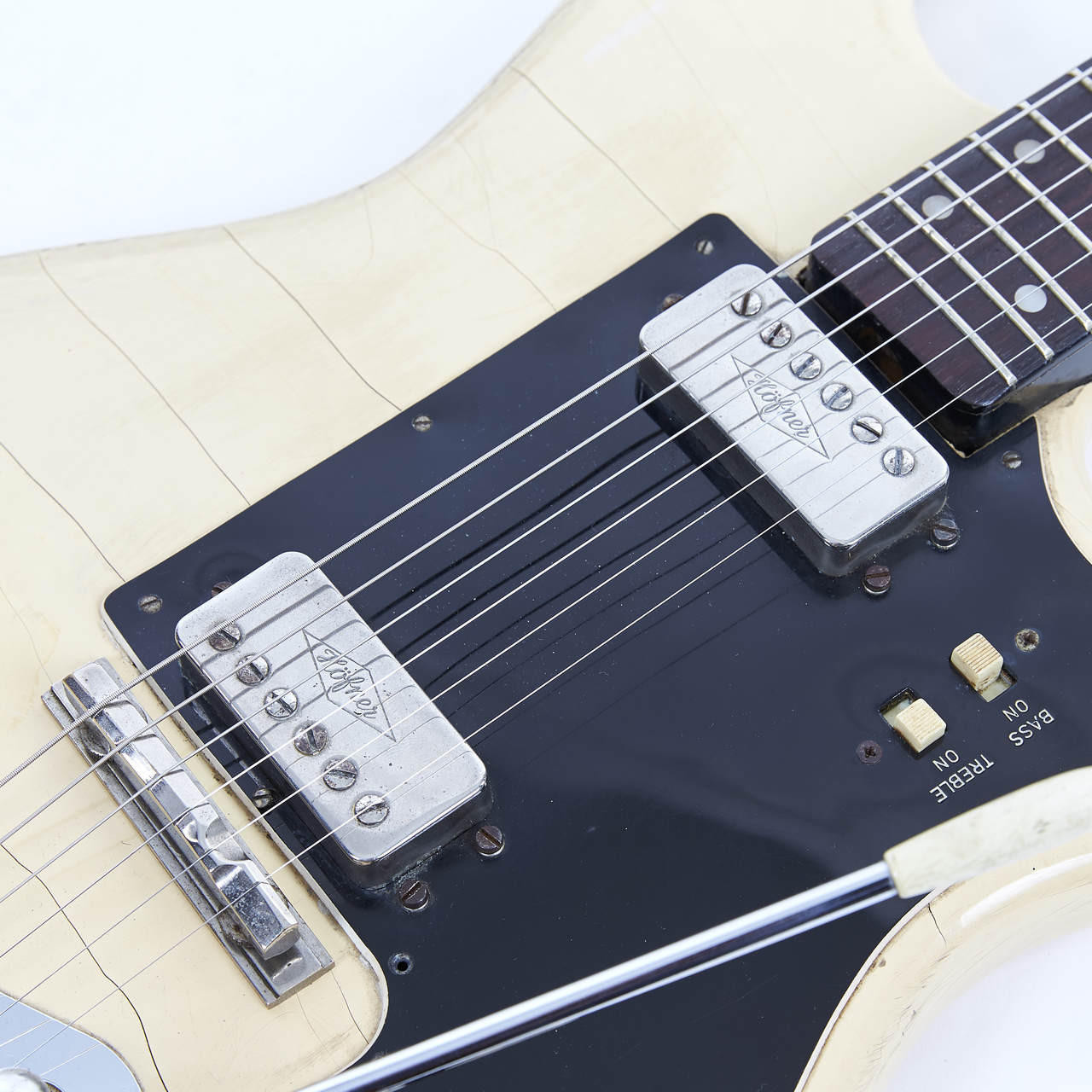 Vintage 1963 Hofner Model 172 White Finish | Cream City Music