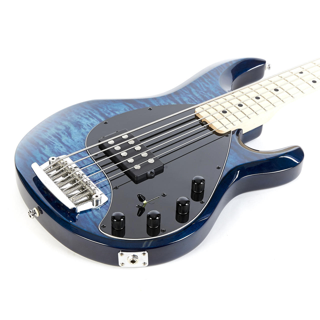 Used Music Man Sterling Sting Ray 5 String Bass Trans Blue | Cream City ...