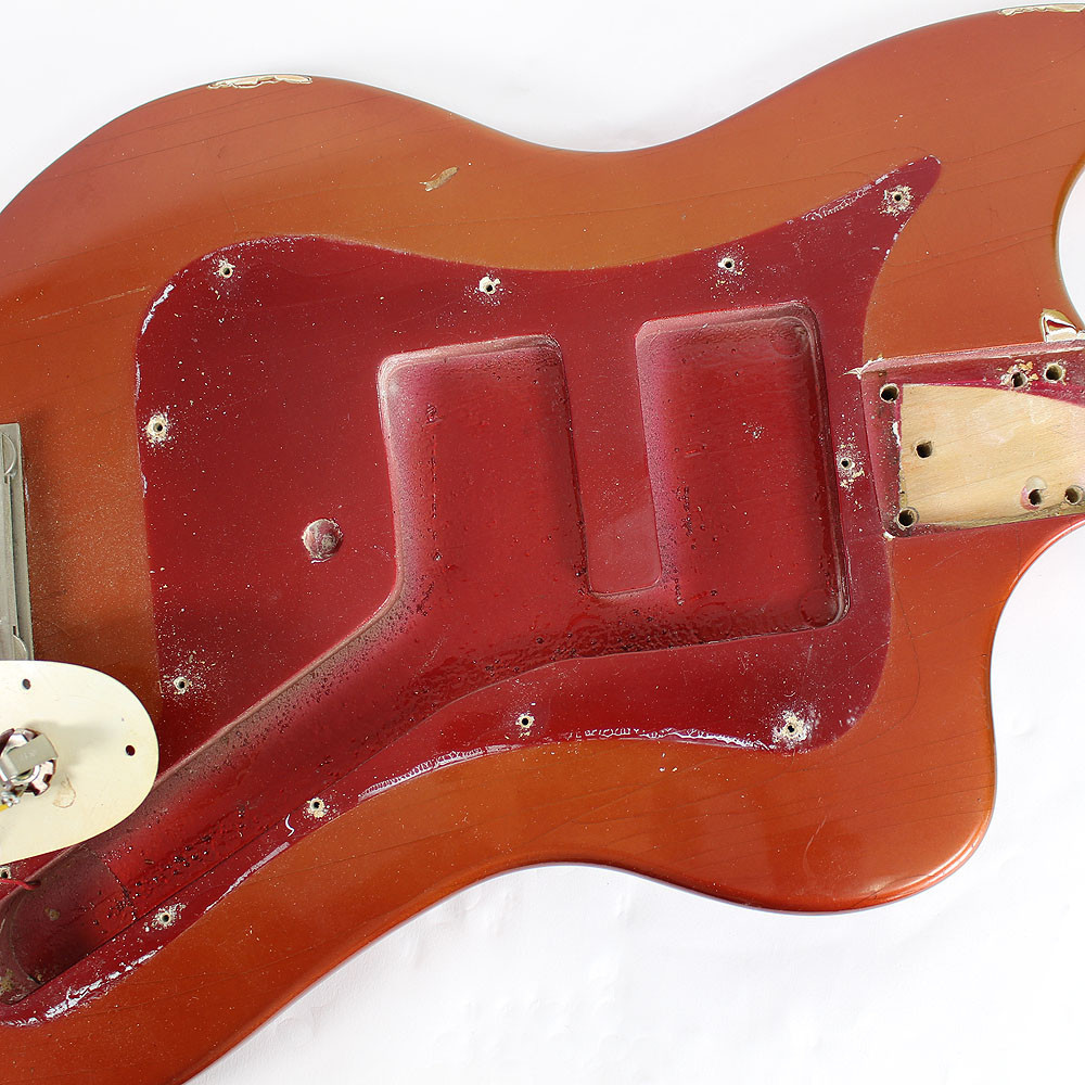 Vintage 1965 Murph Squire Solid Body Electric Bass Guitar Red Finish ...