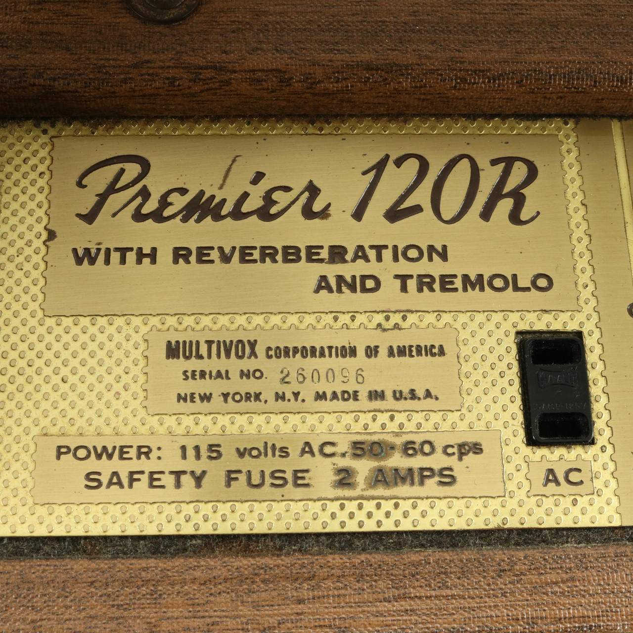 Vintage Premier 120R 15W 1x12 Tube Combo Amp - 1962 | Cream City Music