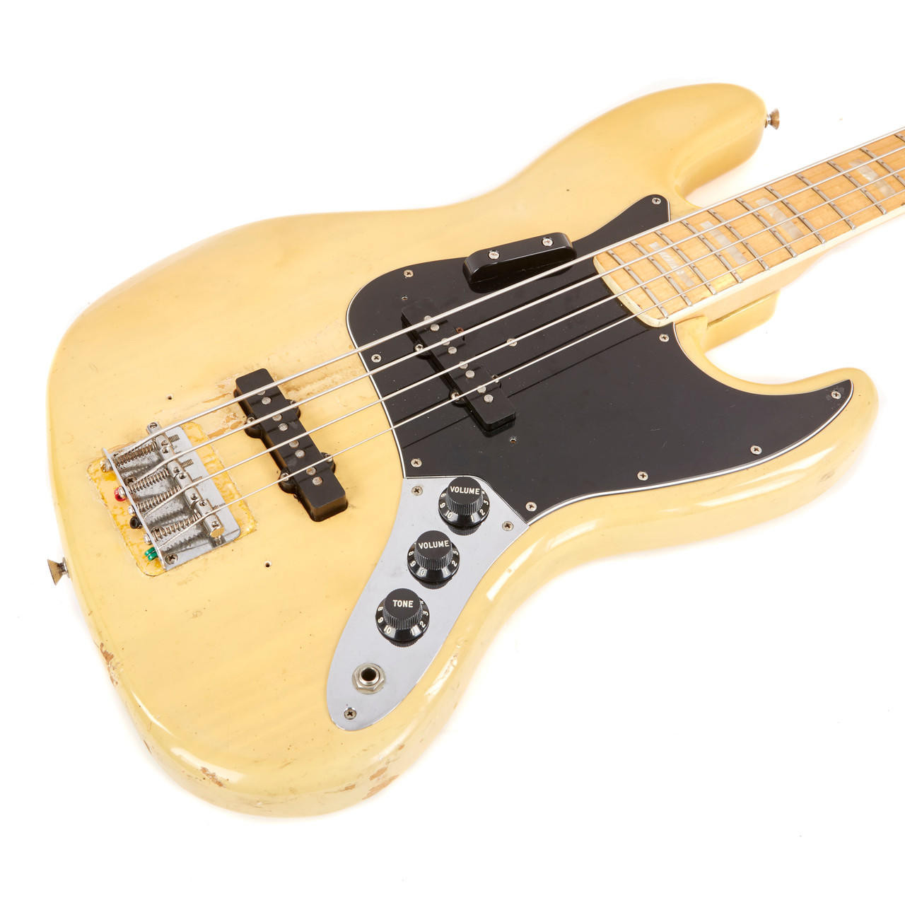 Vintage Fender Jazz Bass Blonde 1977 Cream City Music