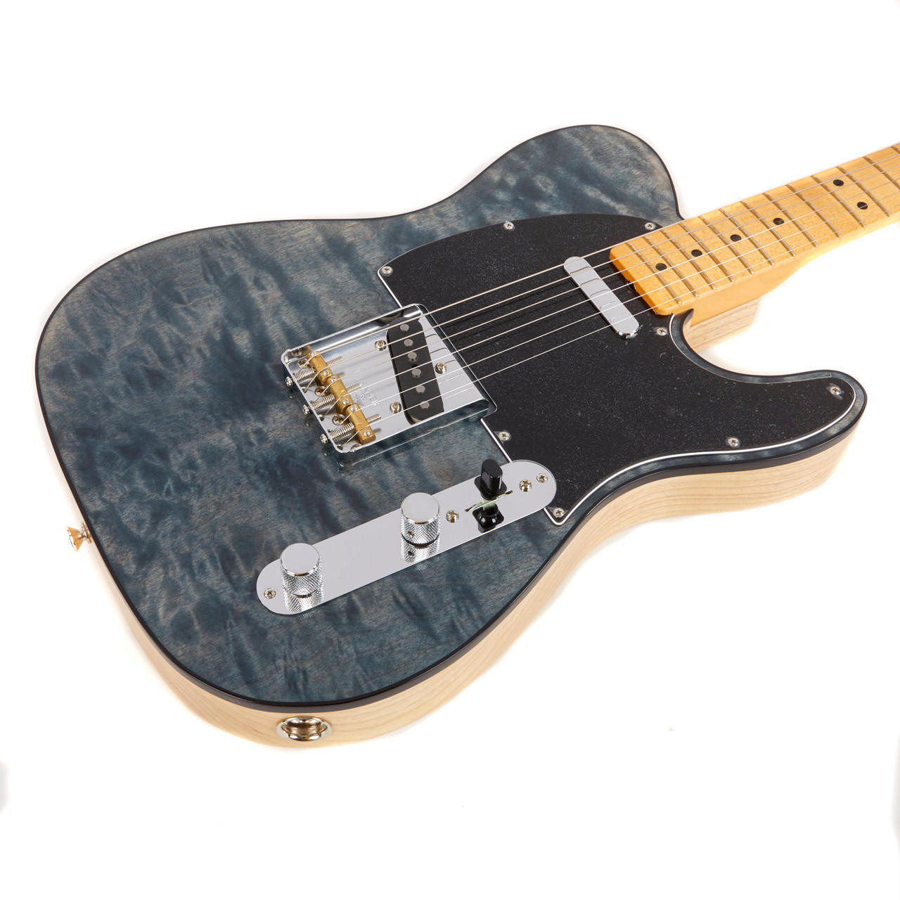 Used Fender Rarities Quilt Top Telecaster Maple - Blue Cloud | Cream ...