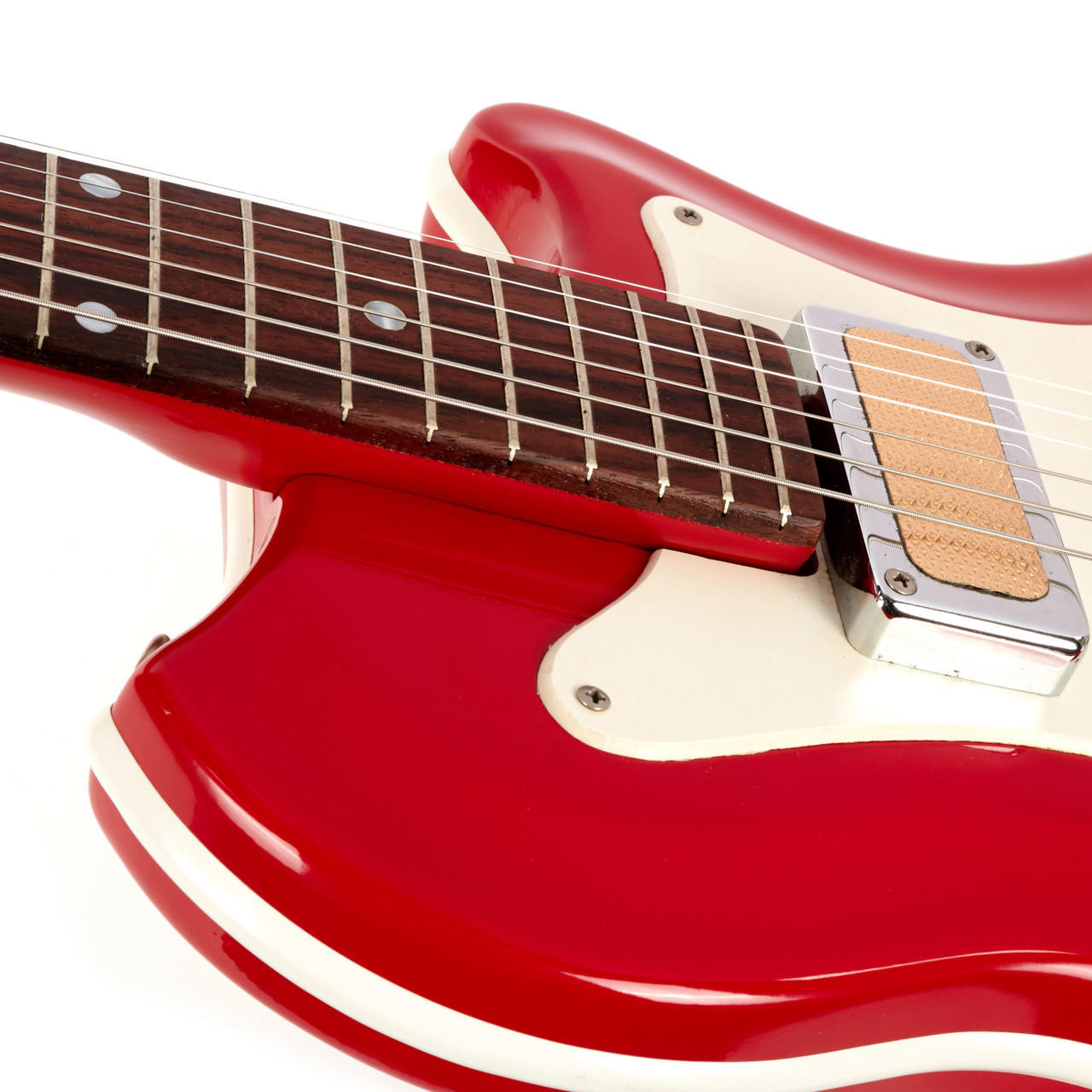 Vintage Airline Res-O-Glass 3/4 Red 1960's | Cream City Music