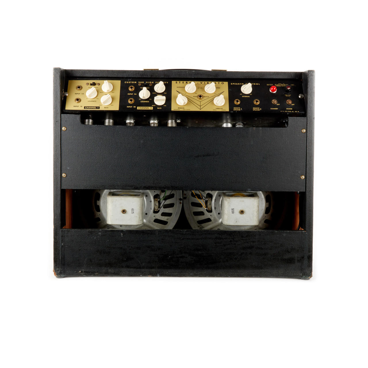 Vintage Magnatone Custom 280 30W 2x12 Tube Combo Amp - 1962 | Cream ...